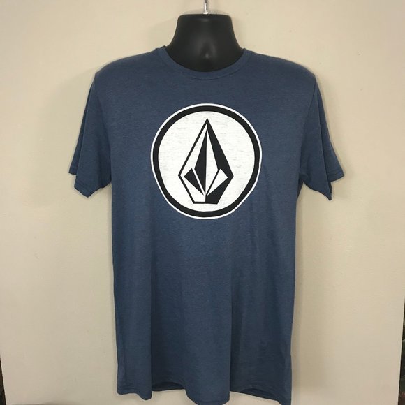 Volcom | Shirts | Nwt Blue Volcom Blue And White Tshirt Size Large ...